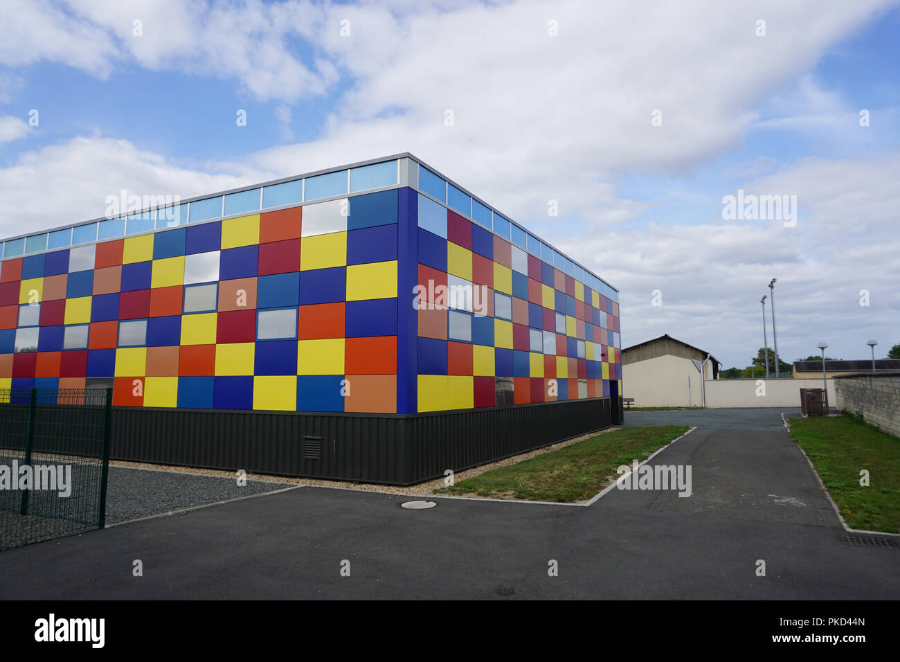 Colorful school building hi-res stock photography and images - Alamy