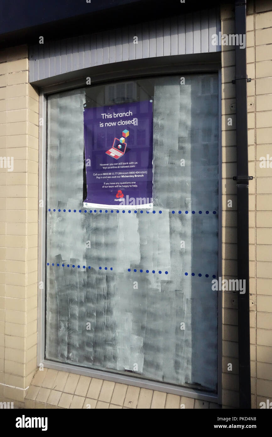 Closeup of closed bank premises hi-res stock photography and images - Alamy