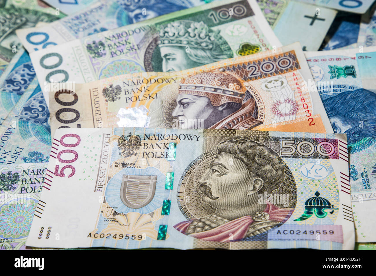 polish money background, PLN Stock Photo - Alamy