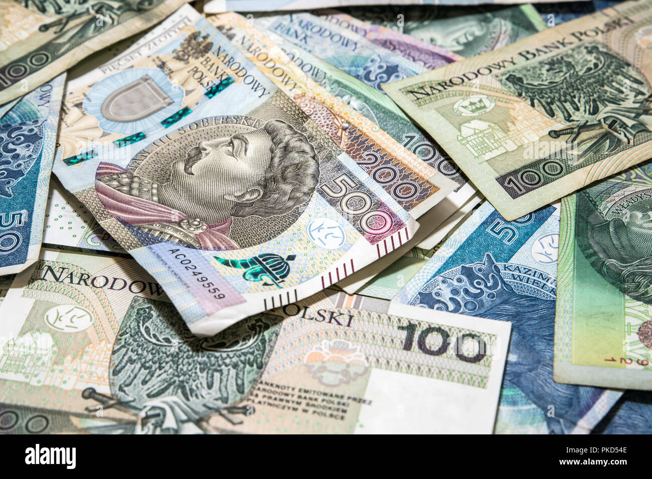 polish money background, PLN Stock Photo - Alamy