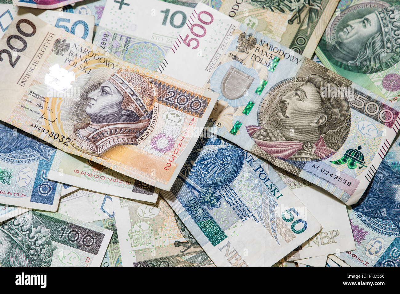 polish money background, PLN Stock Photo - Alamy
