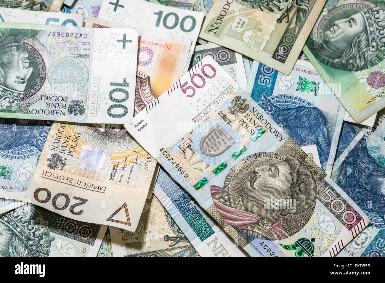 polish money background, PLN Stock Photo - Alamy
