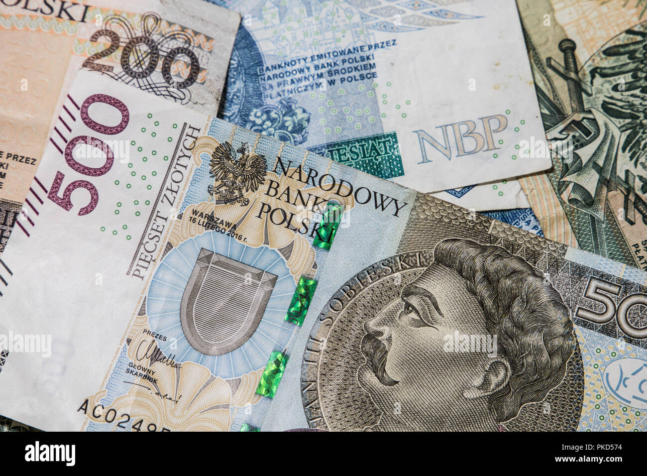 polish money background, PLN Stock Photo - Alamy