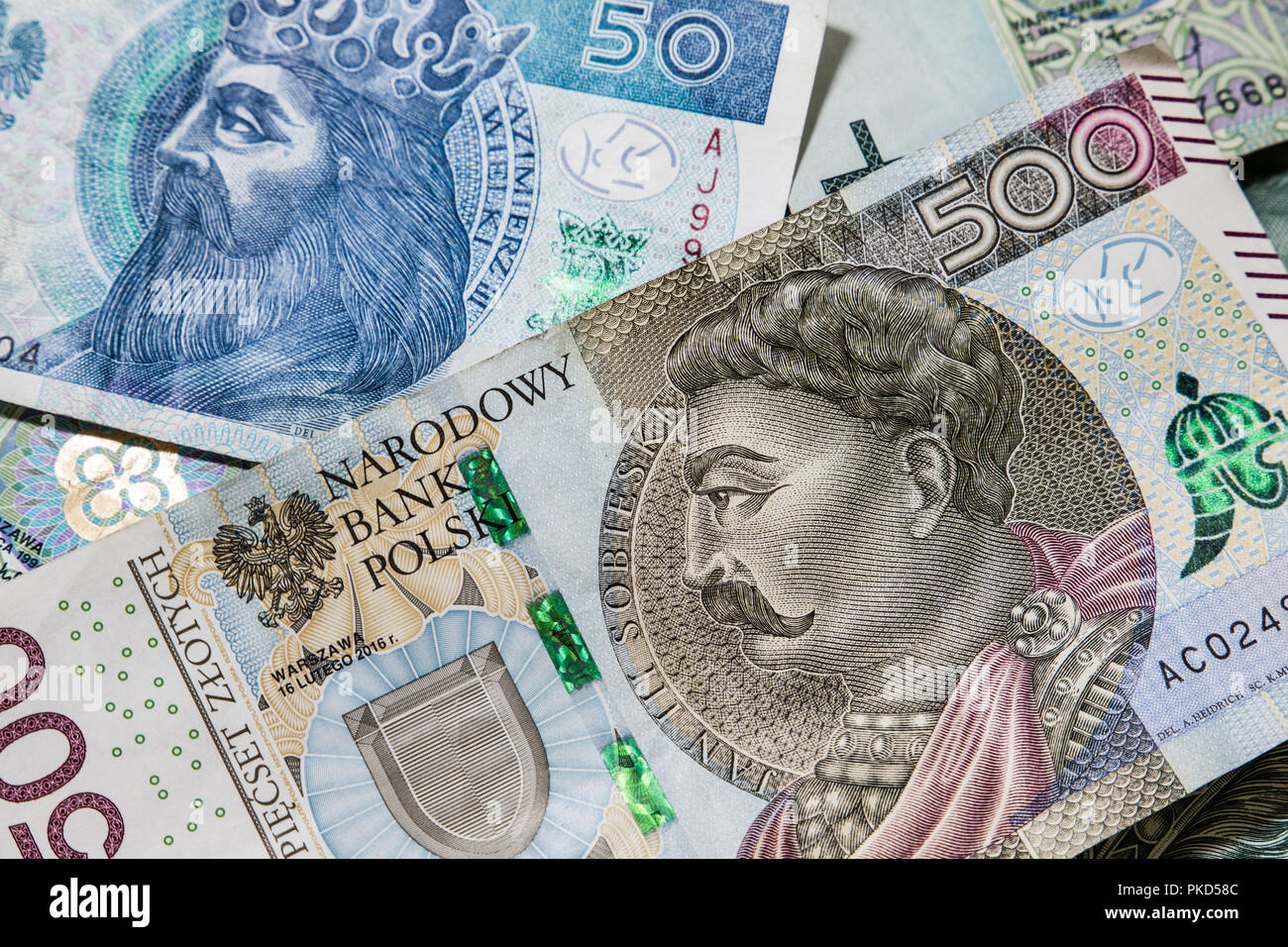 polish money background, PLN Stock Photo - Alamy