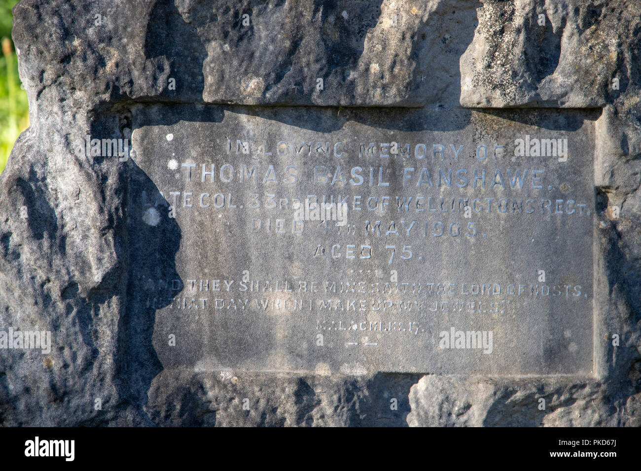 The Grave of Thomas Basil Fanshawe 1905 at Locksbrook Cemetery, Bath ...