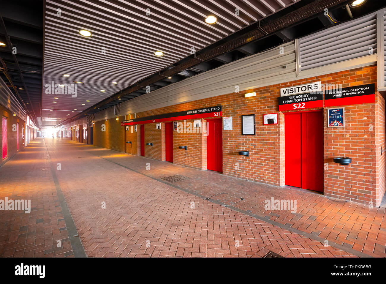 MANCHESTER, UK - MAY 19 2018: Old Trafford is home of Manchester United ...