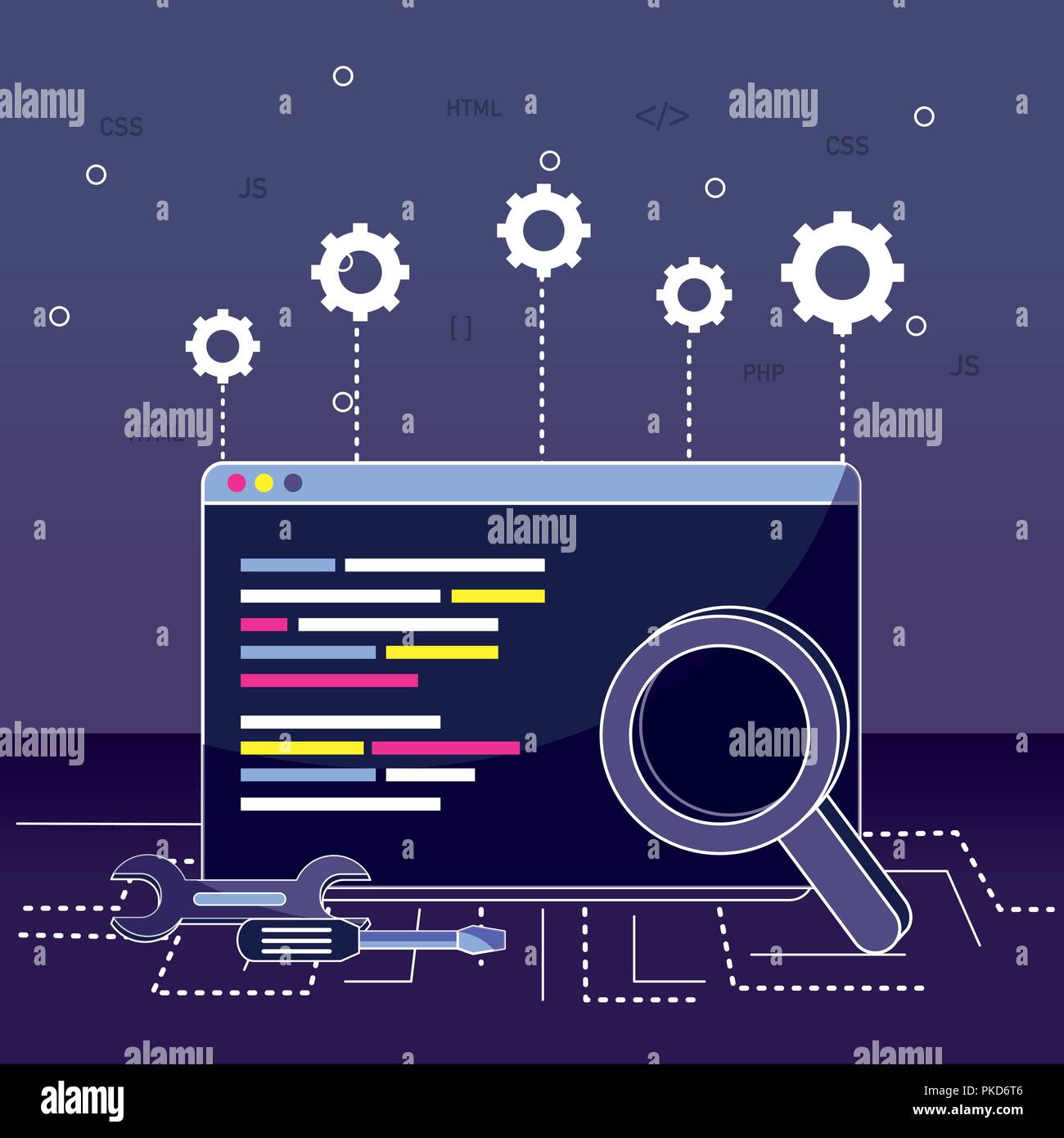 Program coding concept Stock Vector Image & Art - Alamy