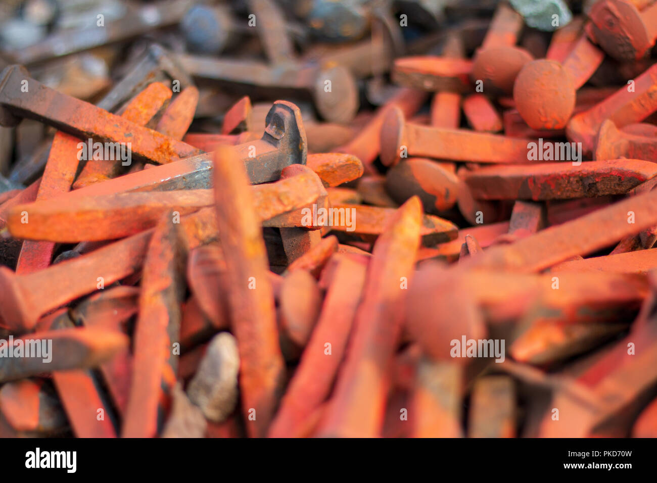 Rail spike hi-res stock photography and images - Alamy