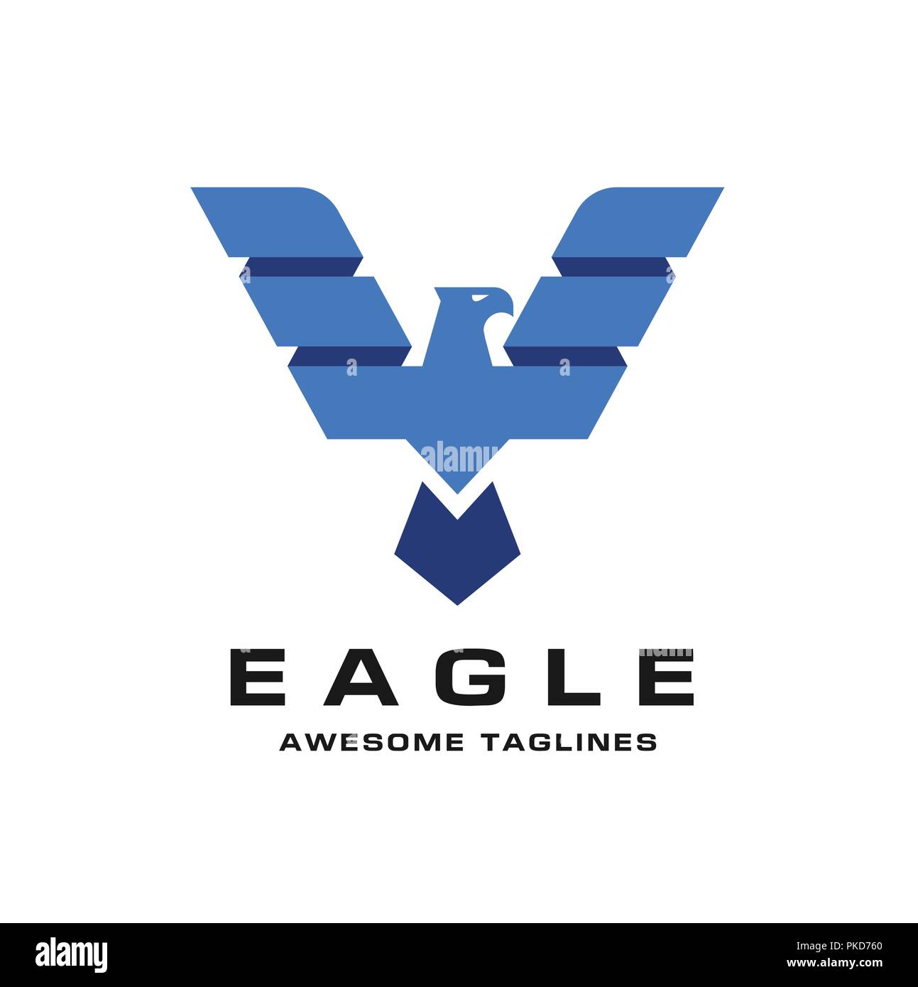 Eagle head logo Template, Hawk mascot graphic, bald eagle vector logo ...