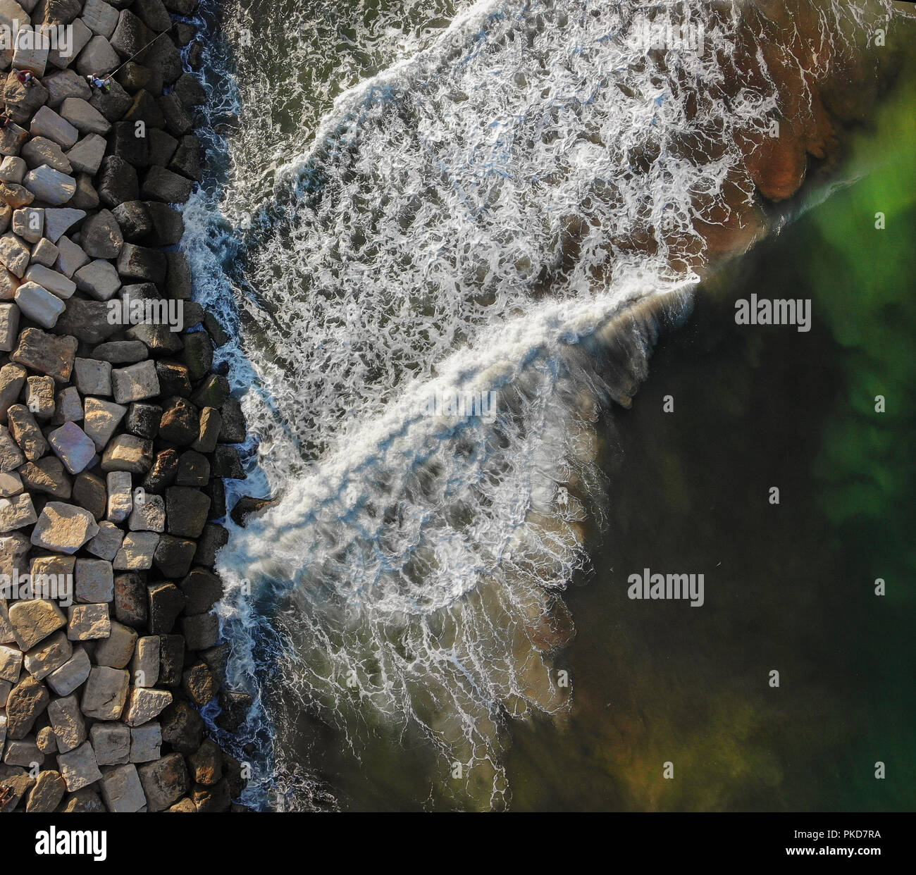 The dramatic strength of nature from birds eye view Stock Photo - Alamy