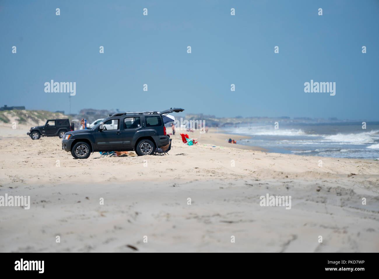 General view of the Carova section of the Outer Banks, North Carolina ...