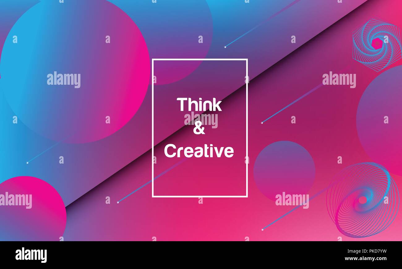 Colorful geometric background design. Fluid shapes composition with ...