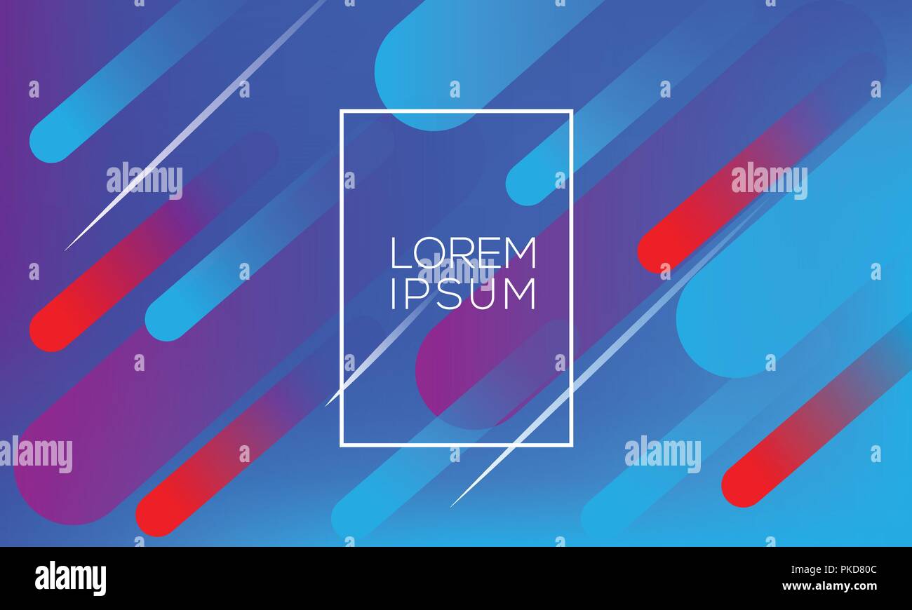 Colorful geometric background design. Fluid shapes composition with ...