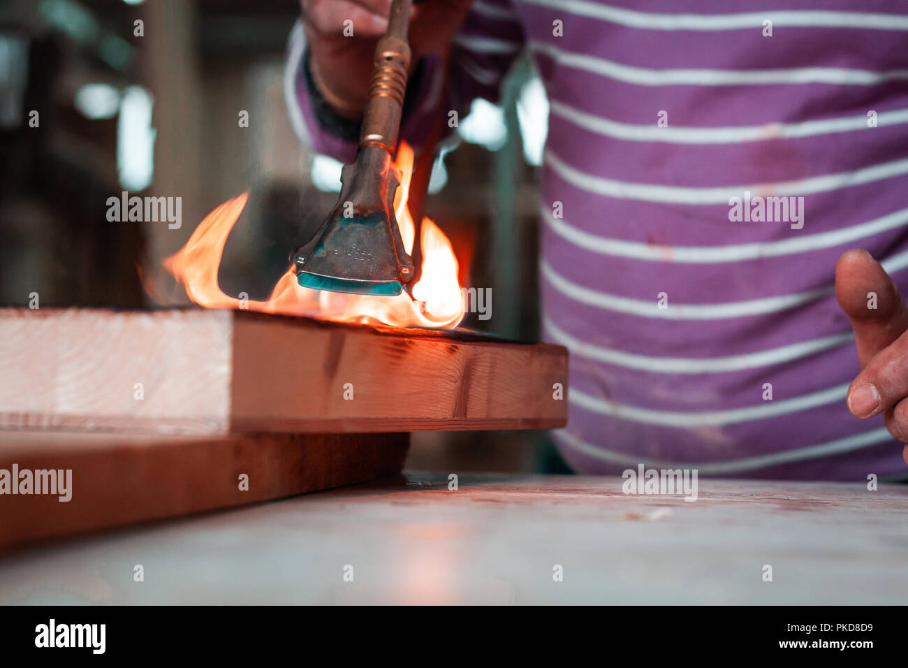 Burnt wood planks hi-res stock photography and images - Alamy