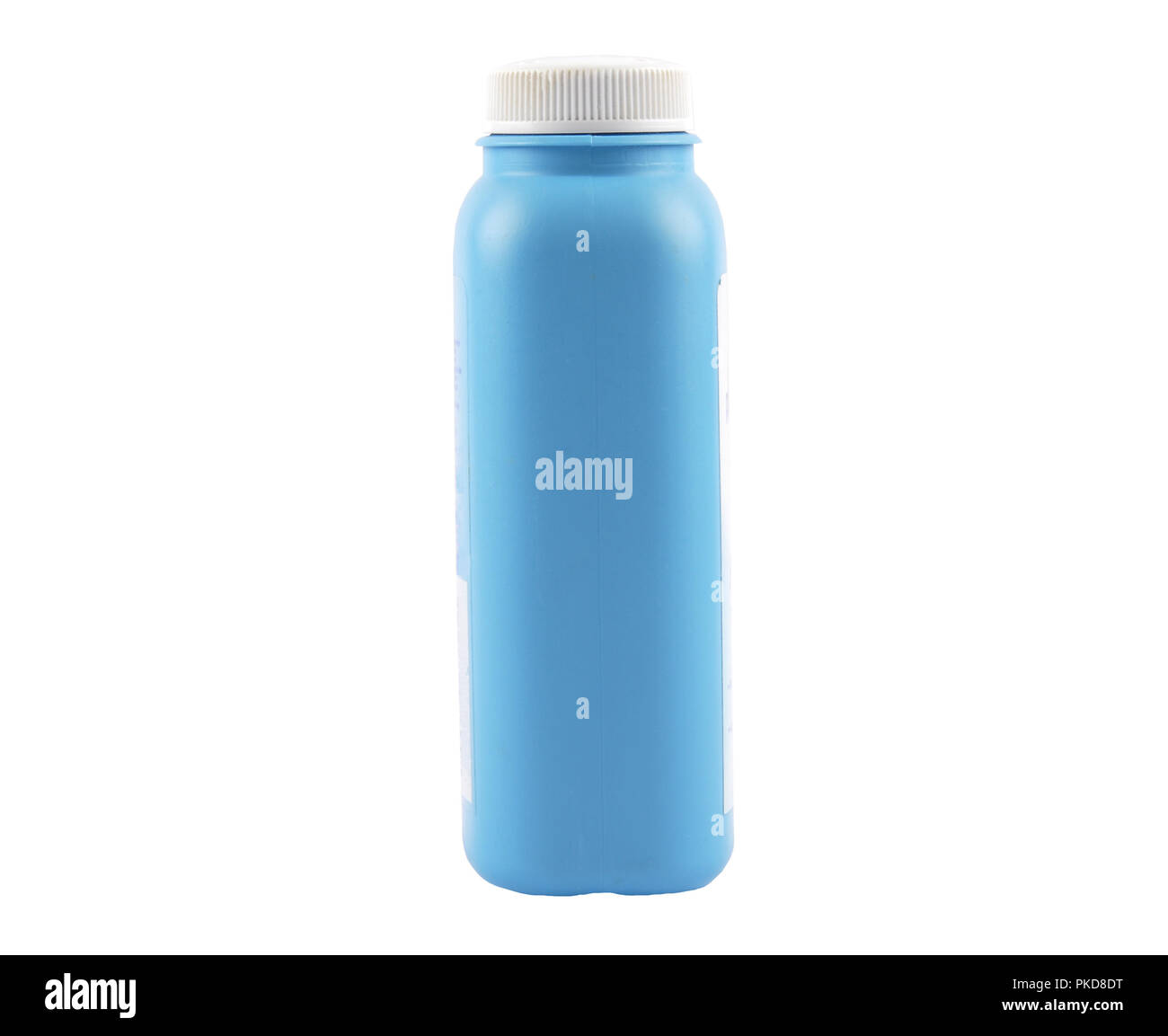 Baby powder on white background Stock Photo - Alamy