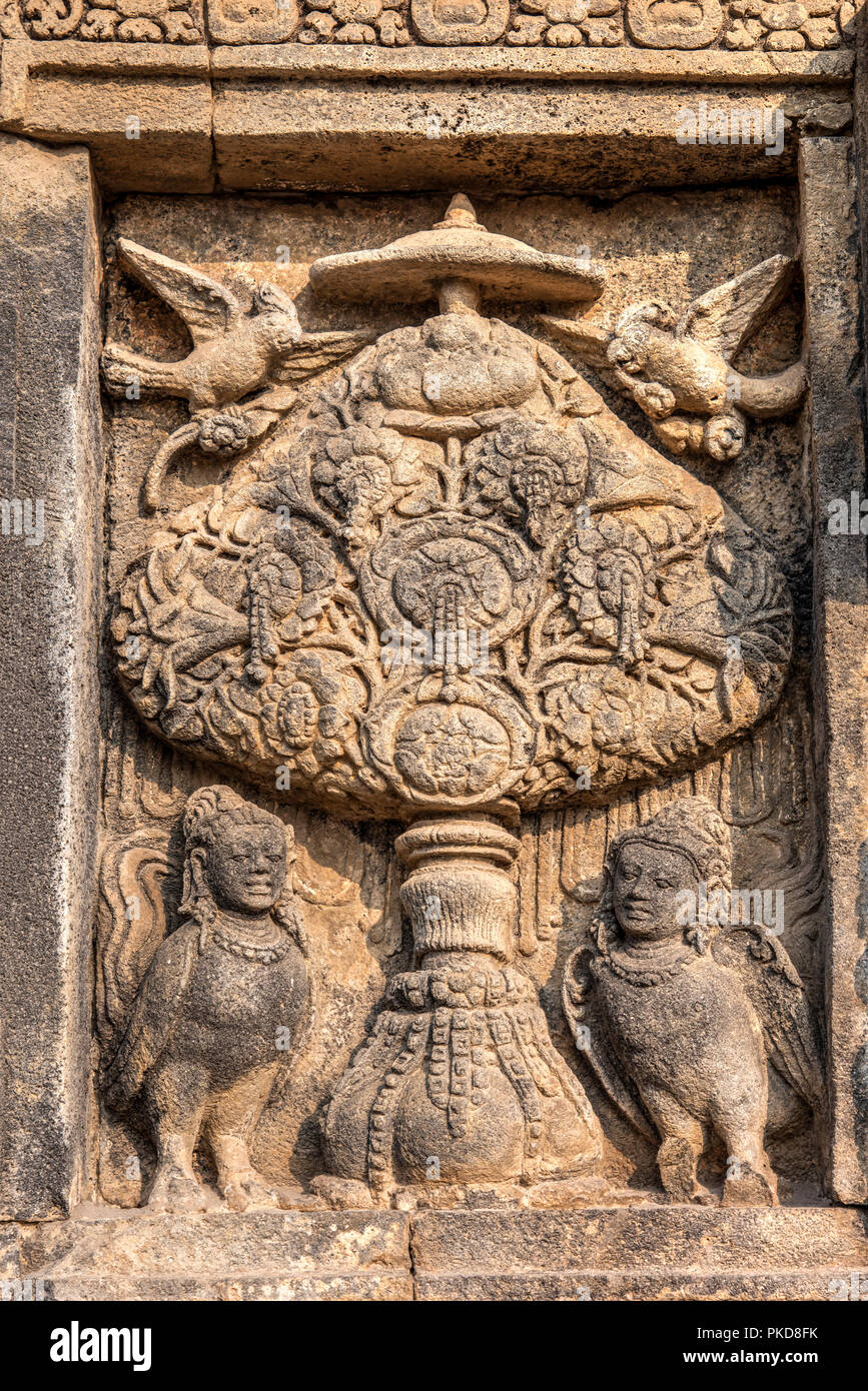 Relief panel, Candi Shiva Mahadeva, Prambanan temple complex ...