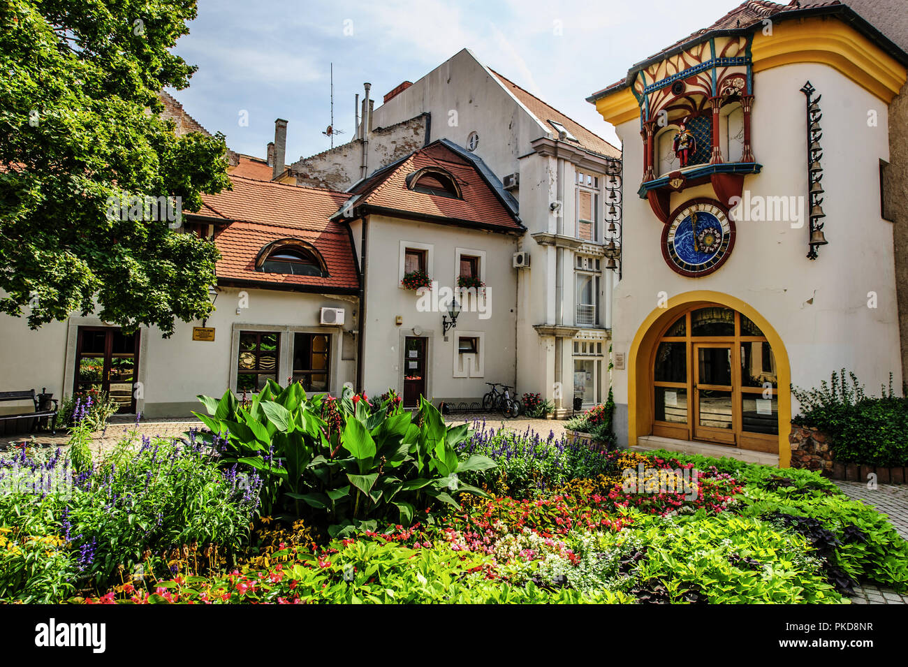 clock with a music box Stock Photo - Alamy