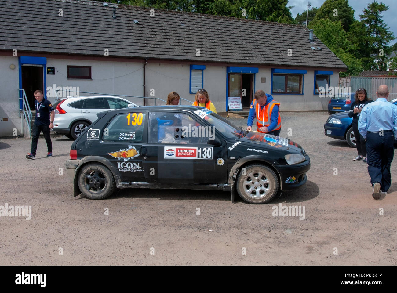 The Black Peugeot 106 of Duncan Maclean Argyll Rally Dunoon 2018 right ...