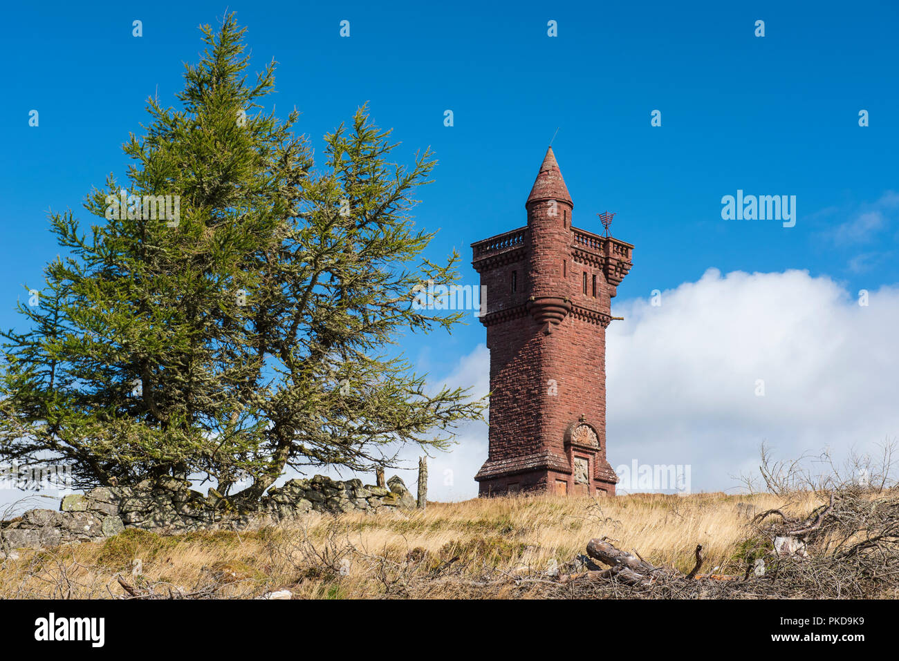 Airlie Memorial Monument on Tulloch Hill between Glen Prosen and Glen ...