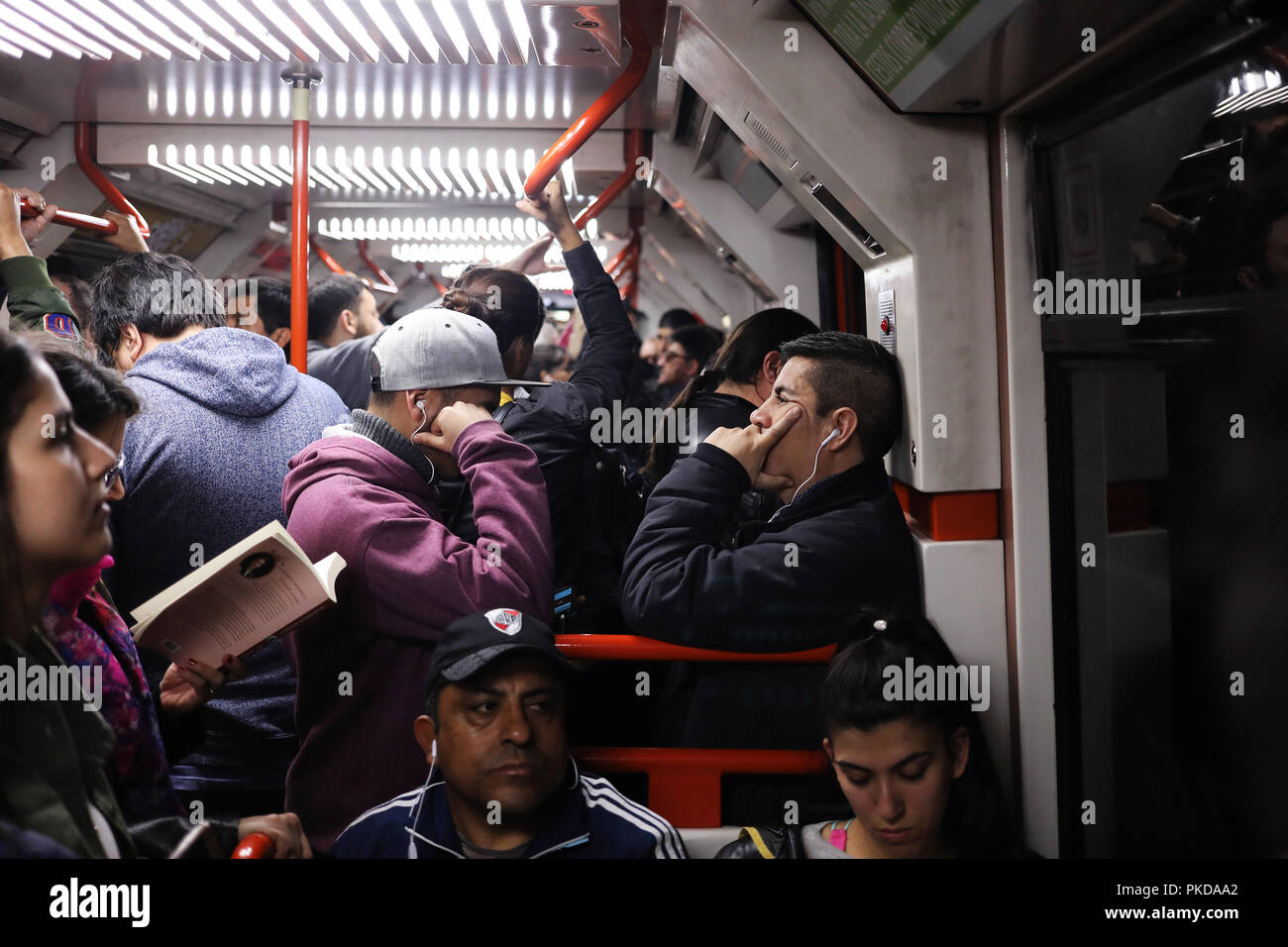 People riding the subway in Buenos Aires Argentina Stock Photo - Alamy
