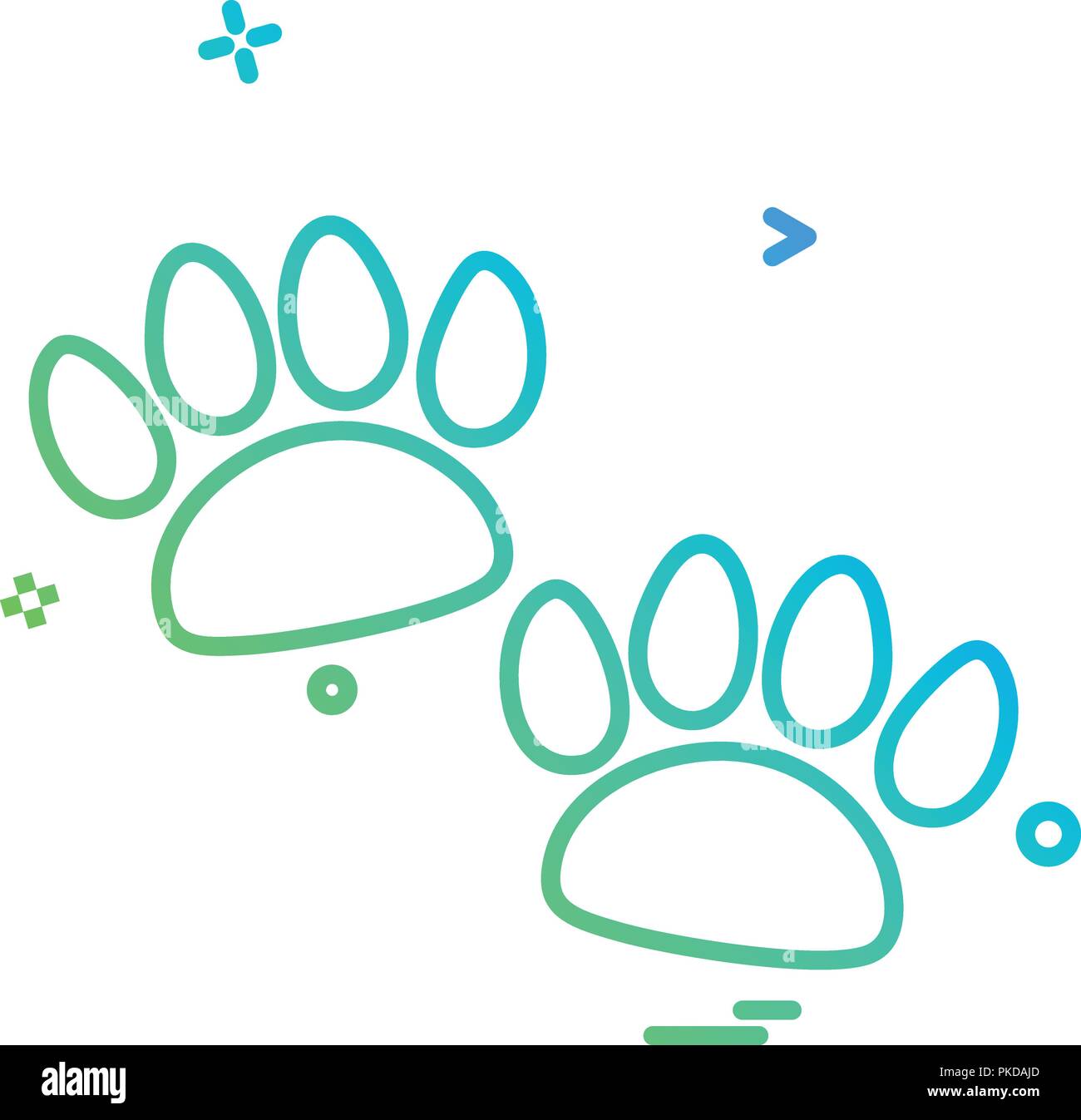 Animal paws icon design vector Stock Vector Image & Art - Alamy