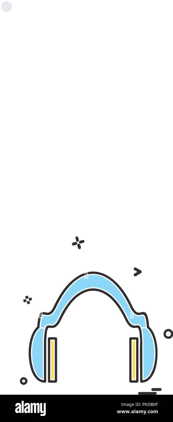 Head Phone icon design vector Stock Vector Image & Art - Alamy