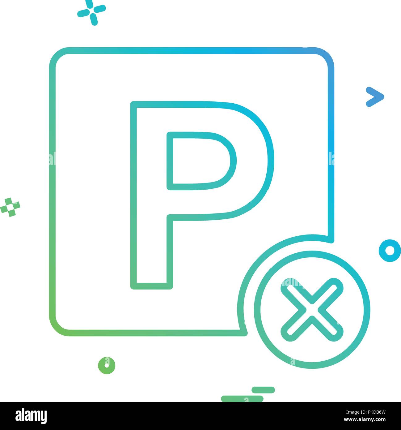 No Parking icon design vector Stock Vector Image & Art - Alamy