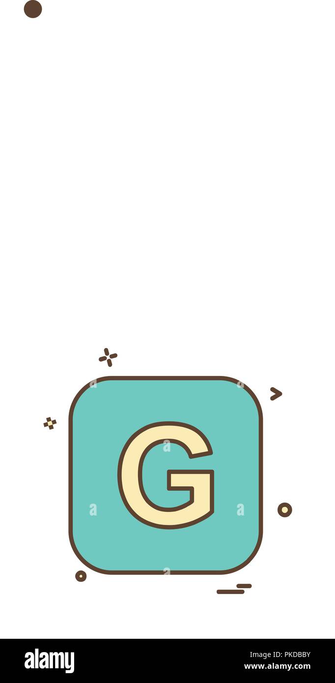 English Alphabets icon design vector Stock Vector Image & Art - Alamy