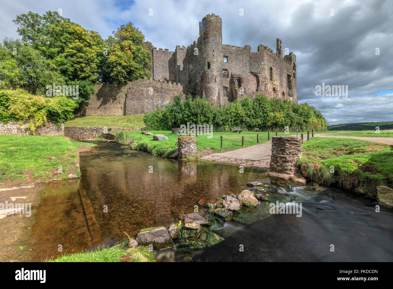 Laugharne castle hi-res stock photography and images - Alamy
