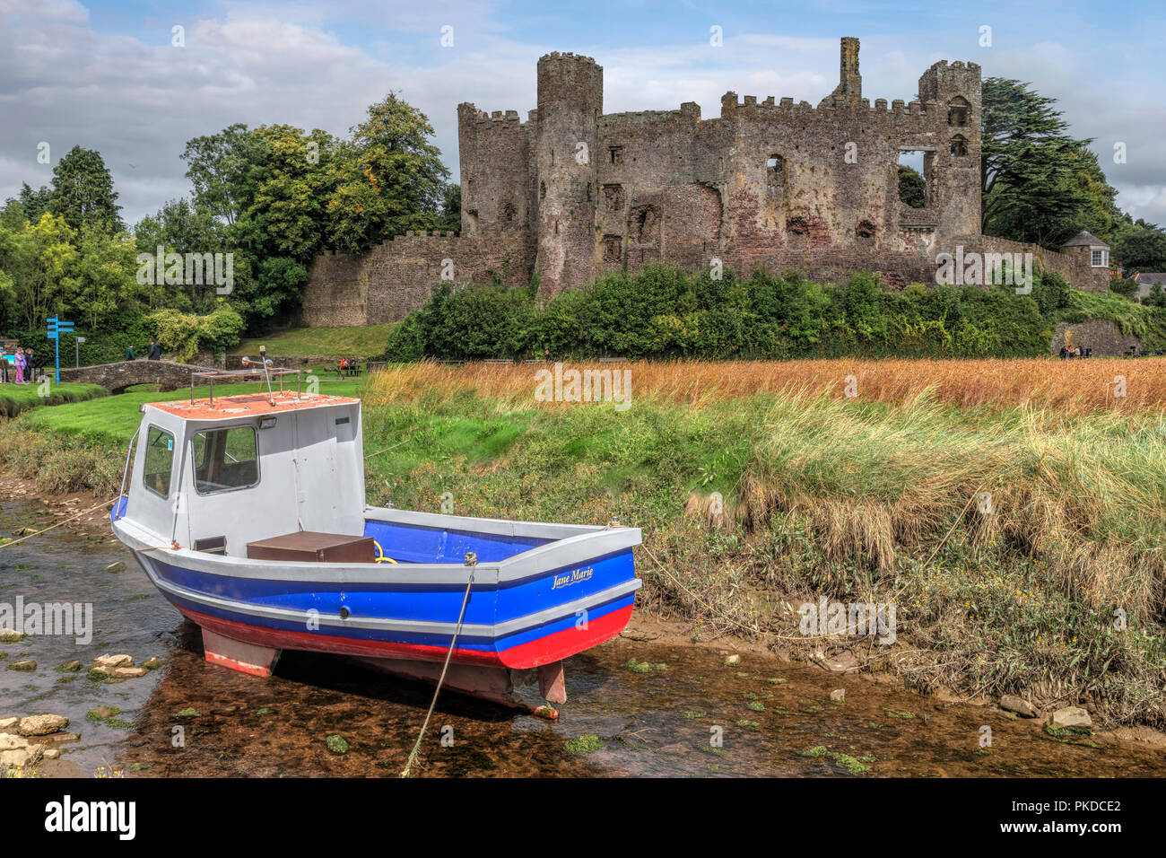 Laugharne Castle, Carmarthenshire, Wales, UK, Europe Stock Photo - Alamy