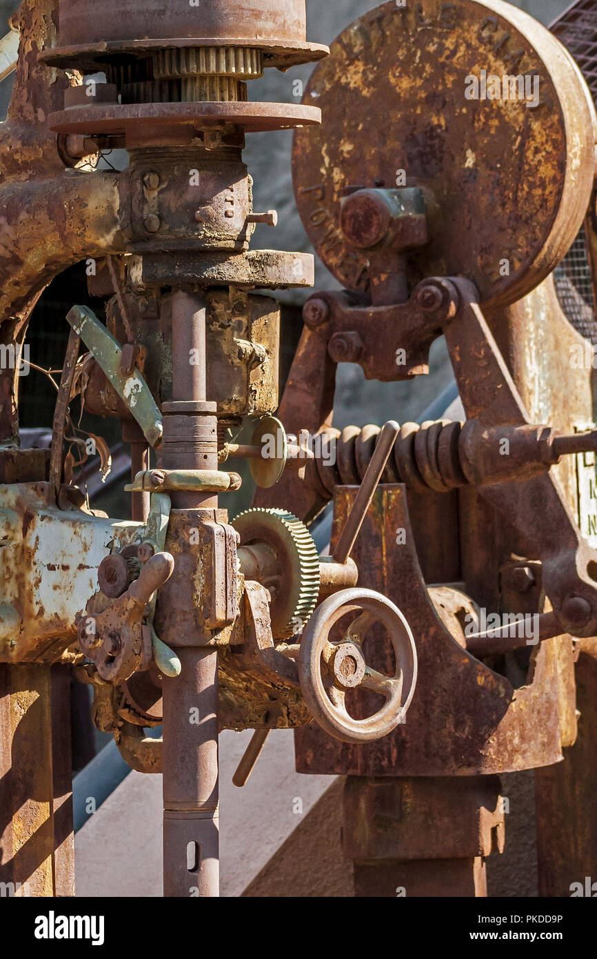 Vintage mining valve Stock Photo - Alamy