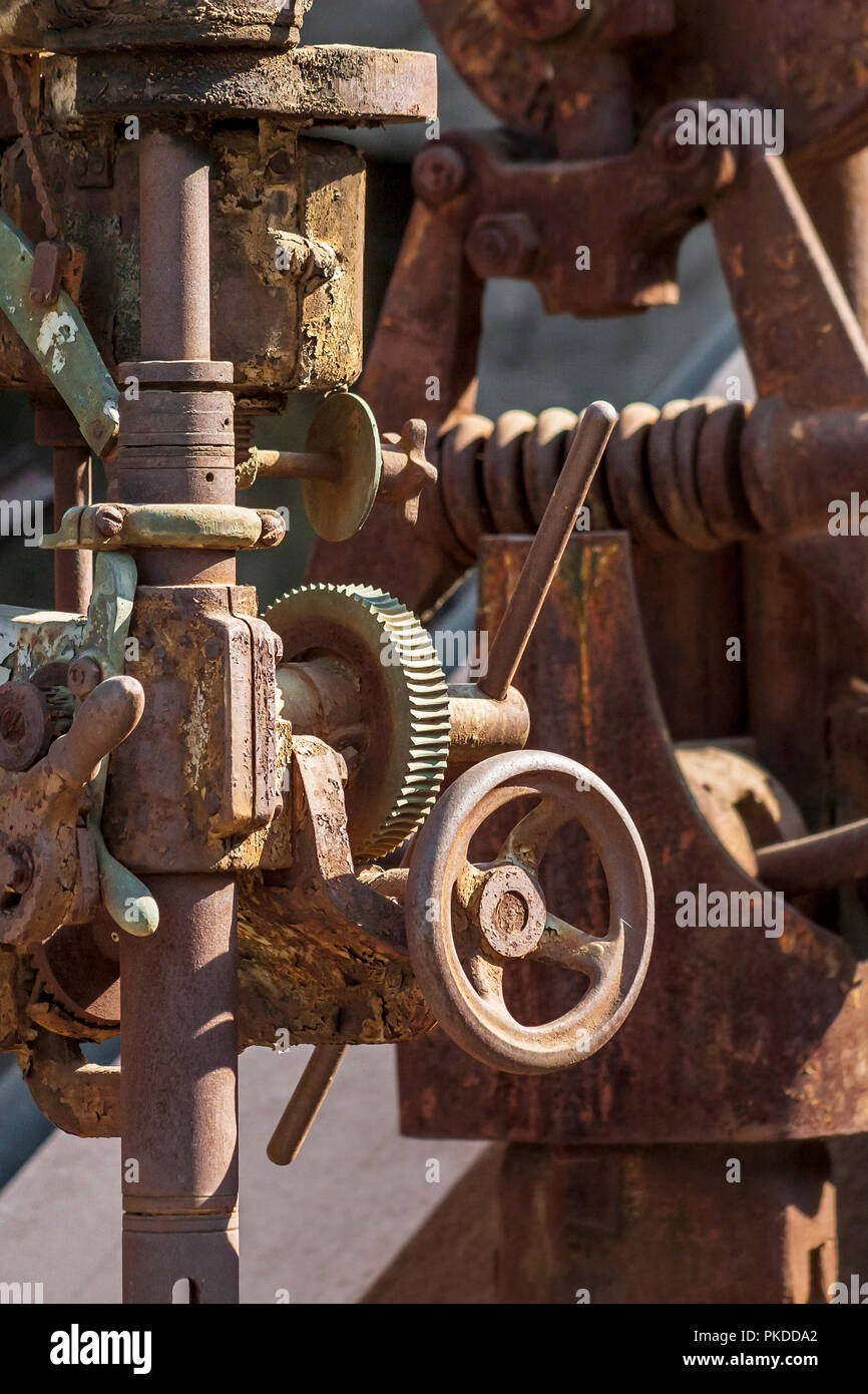 Industrial valve handle Stock Photo - Alamy