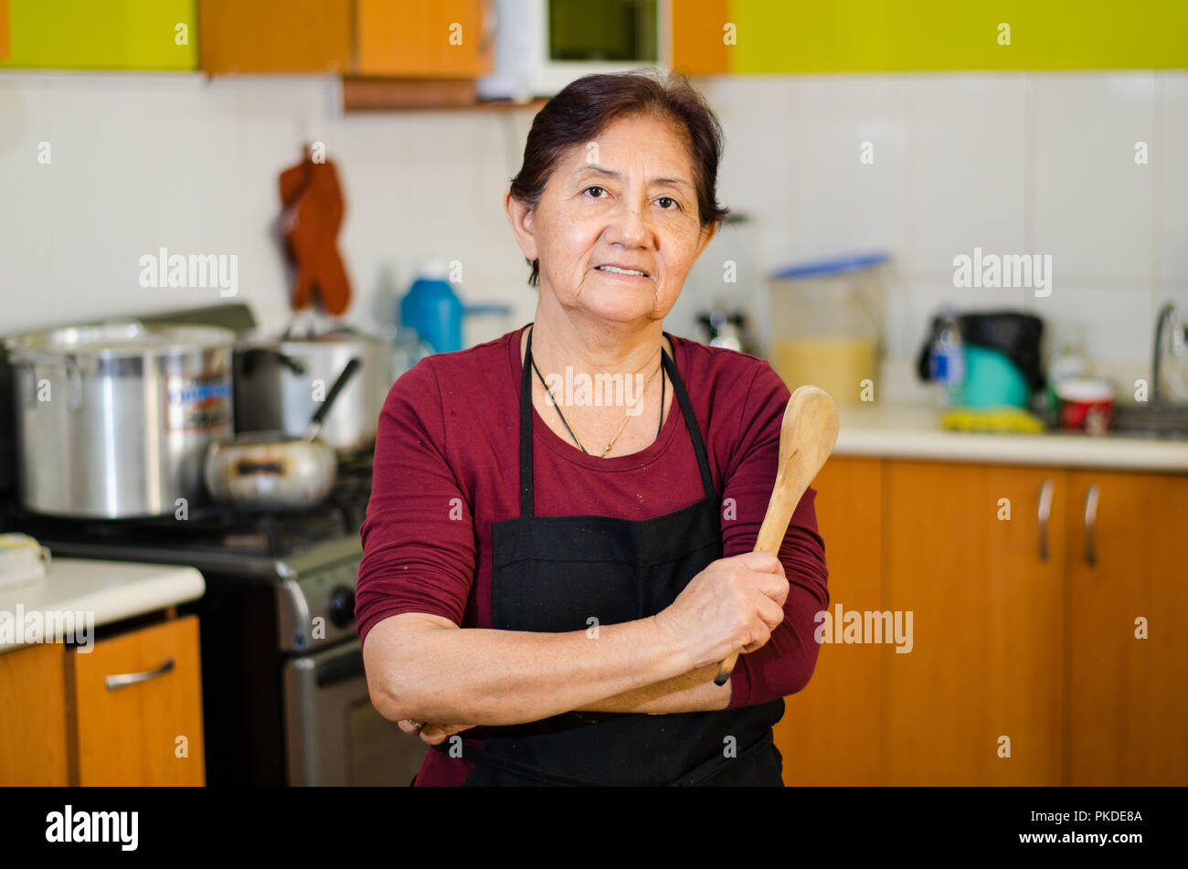 A old lady cooking hi-res stock photography and images - Alamy