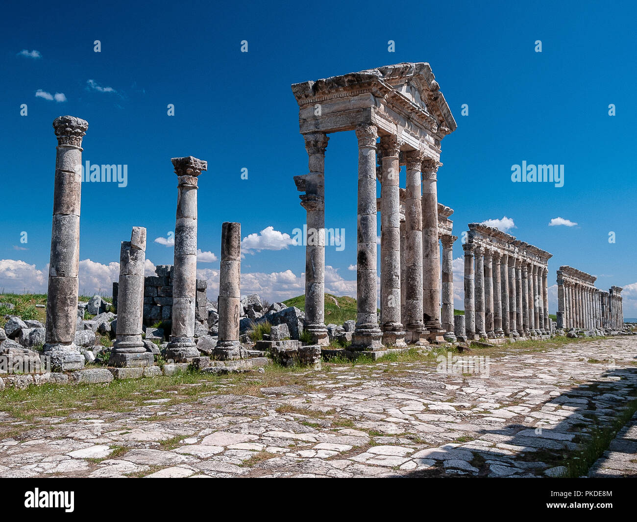 Apamea (also known as Afamia), the ancient Greek and Roman city. The ...