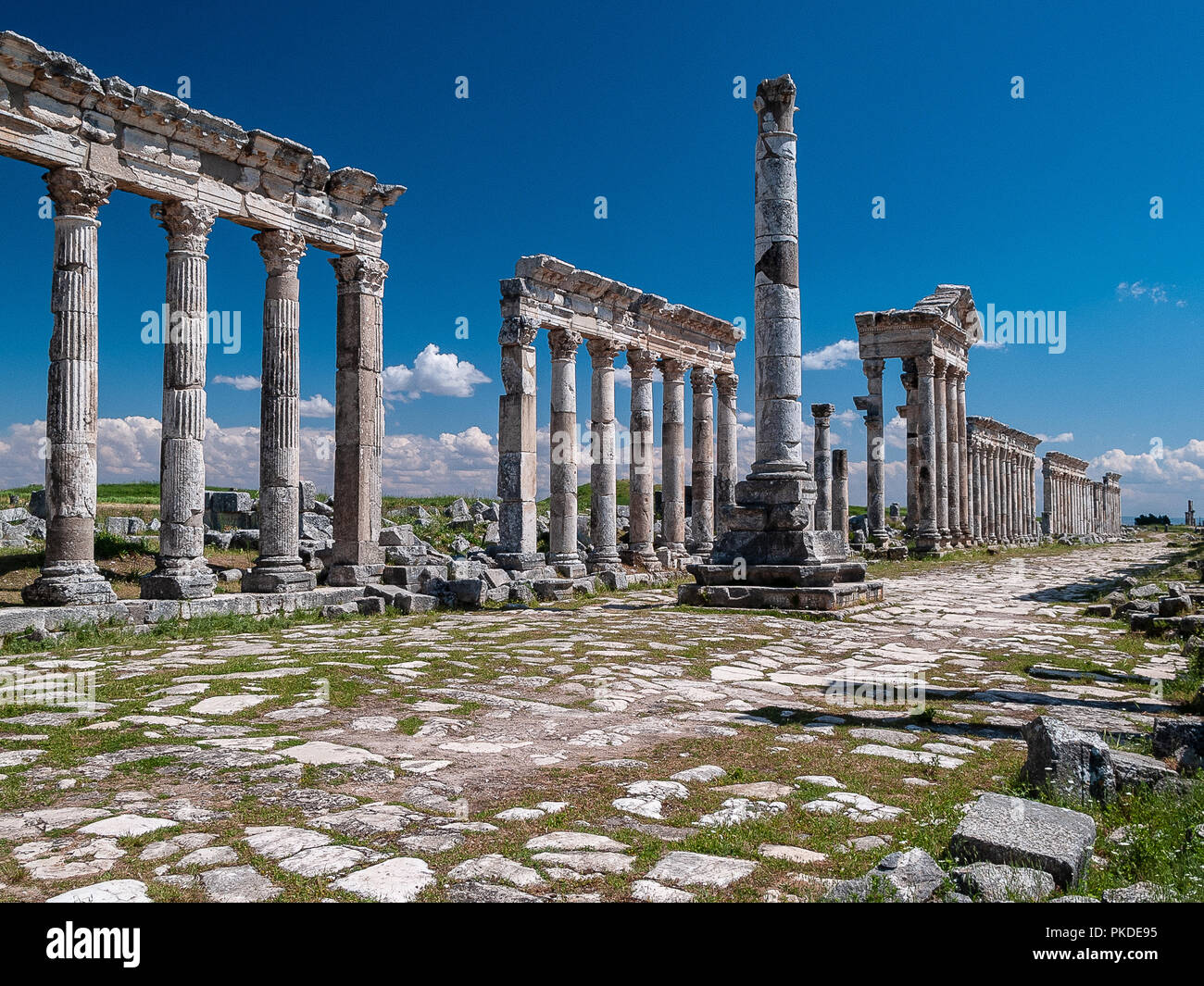 Apamea (also known as Afamia), the ancient Greek and Roman city. The ...