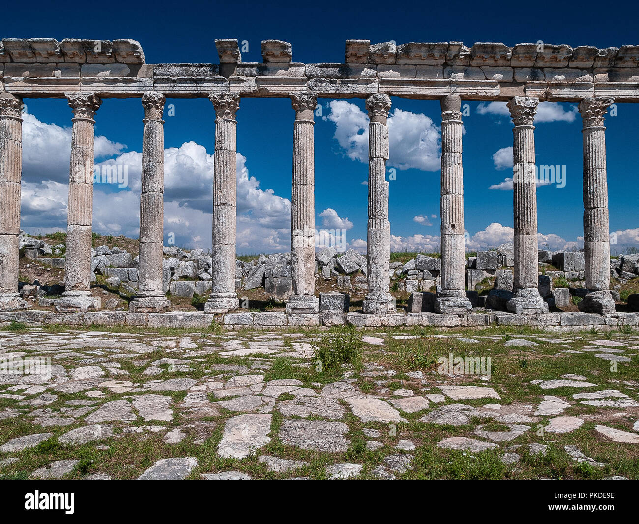 Apamea (also known as Afamia), the ancient Greek and Roman city. The ...