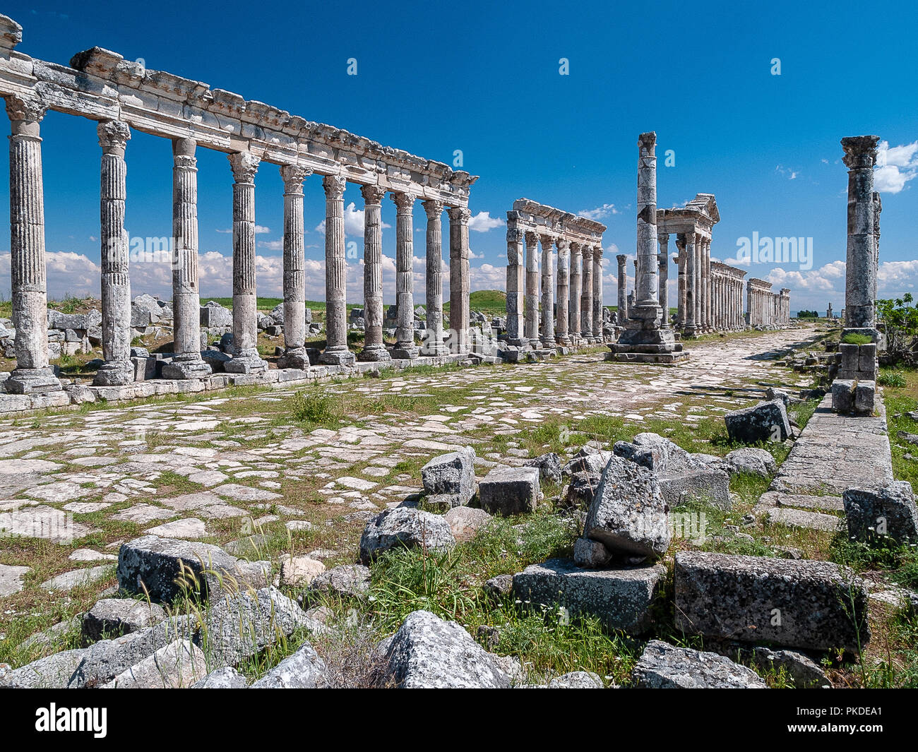 Apamea (also known as Afamia), the ancient Greek and Roman city. The ...