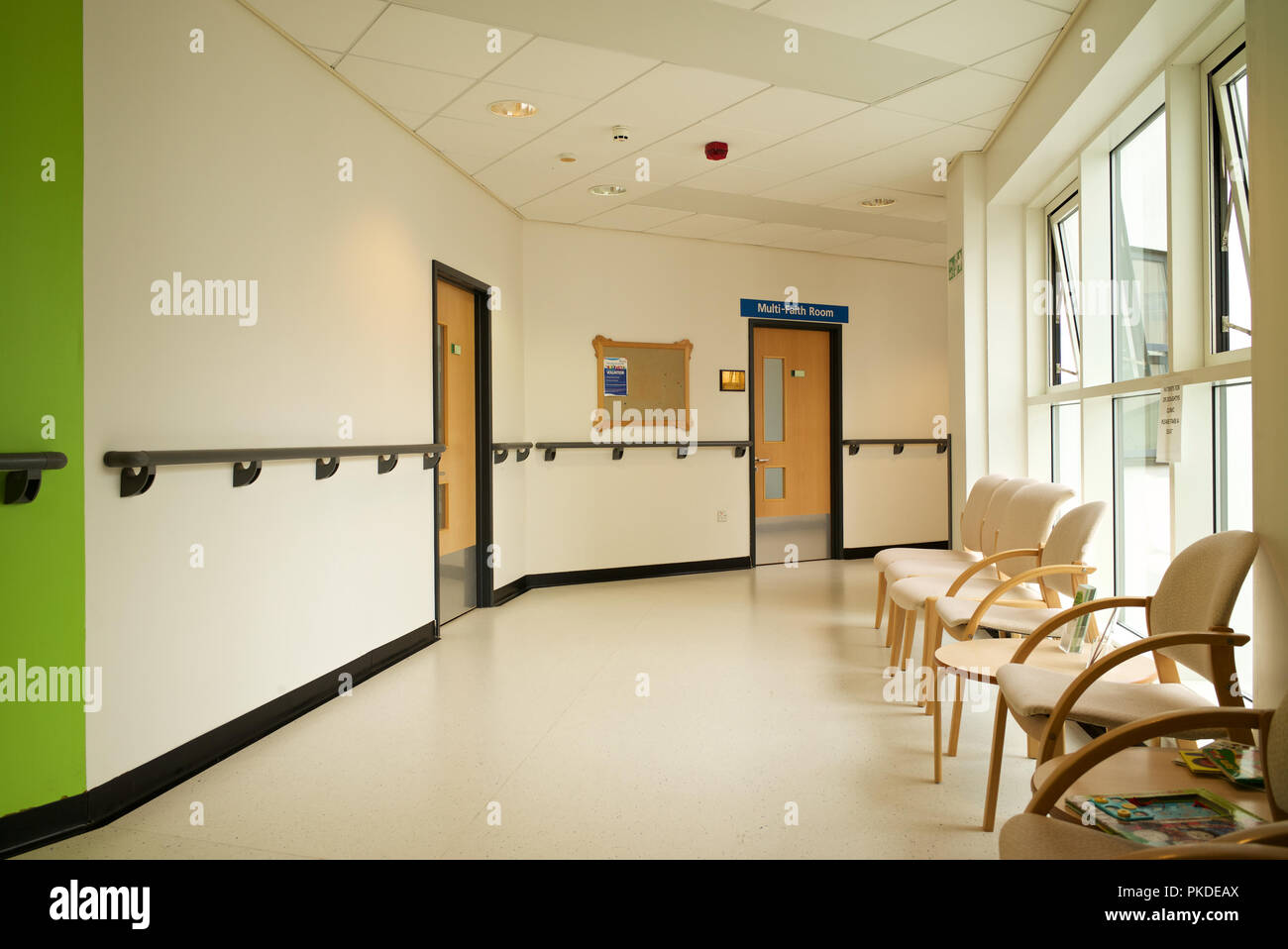 Empty Hospital Hallway