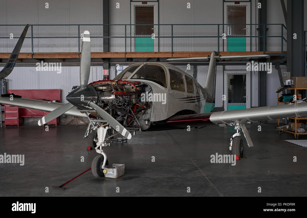 private jet on the runway Stock Photo - Alamy