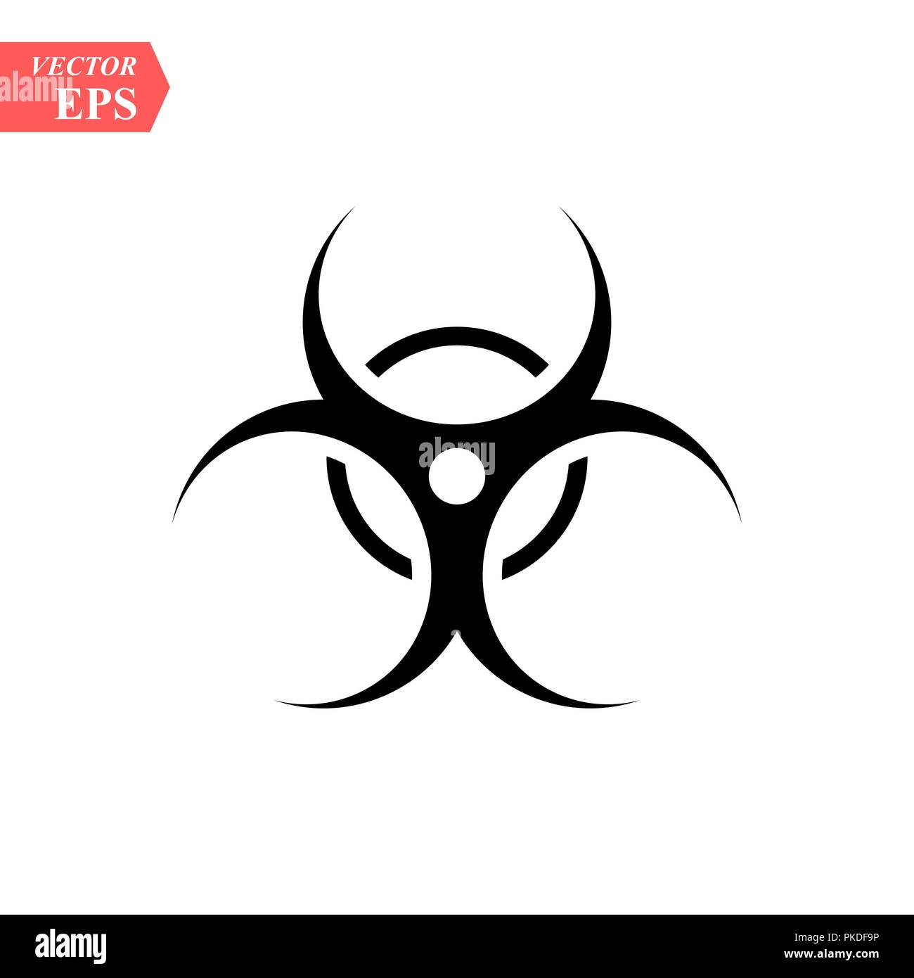 bio hazard icon over white background vector illustration eps 10 Stock ...