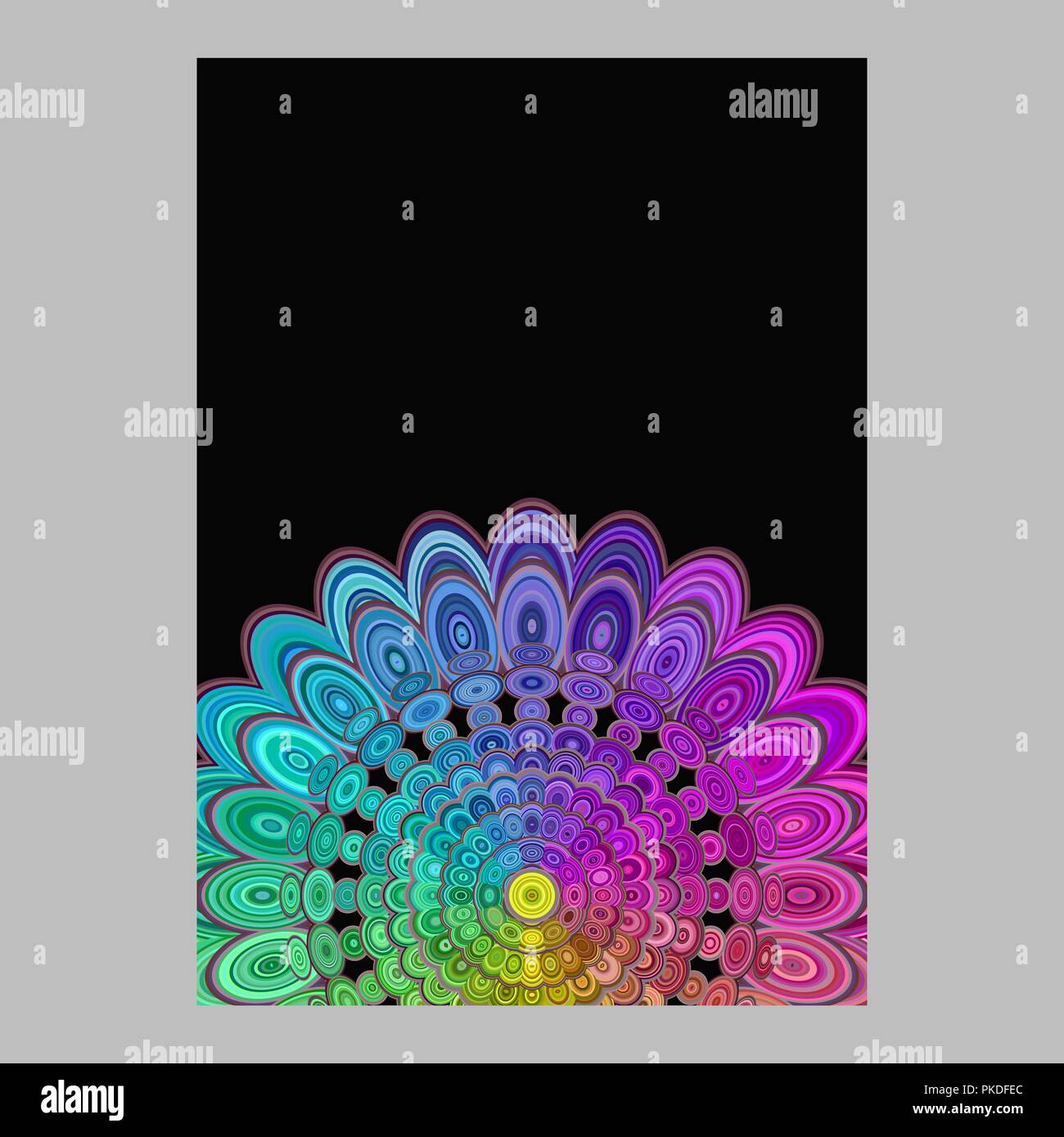 Colorful abstract flower mandala page background design Stock Vector ...