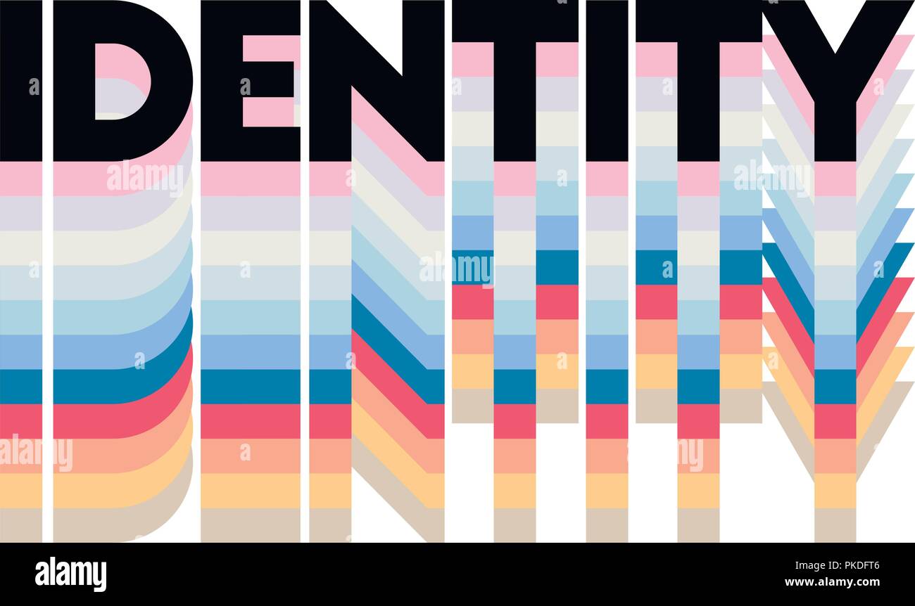 slogan IDENTITY phrase graphic vector Print Fashion lettering Stock ...