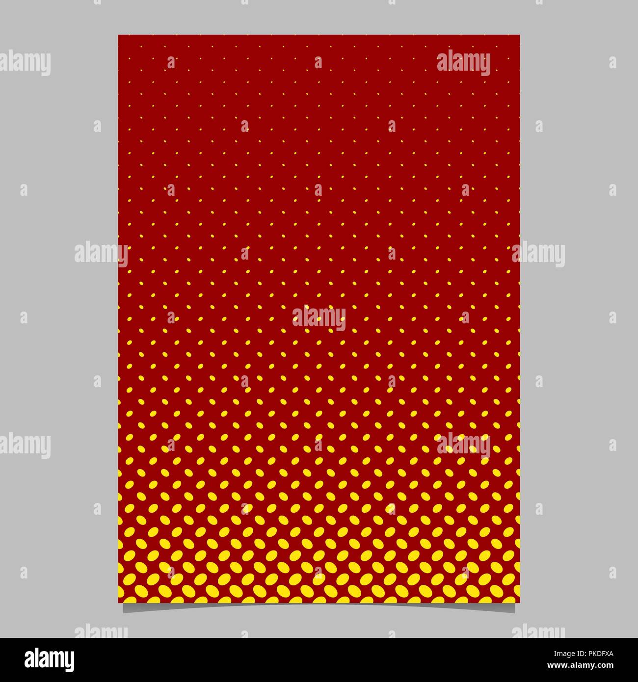 Abstract simple halftone ellipse pattern brochure cover template ...