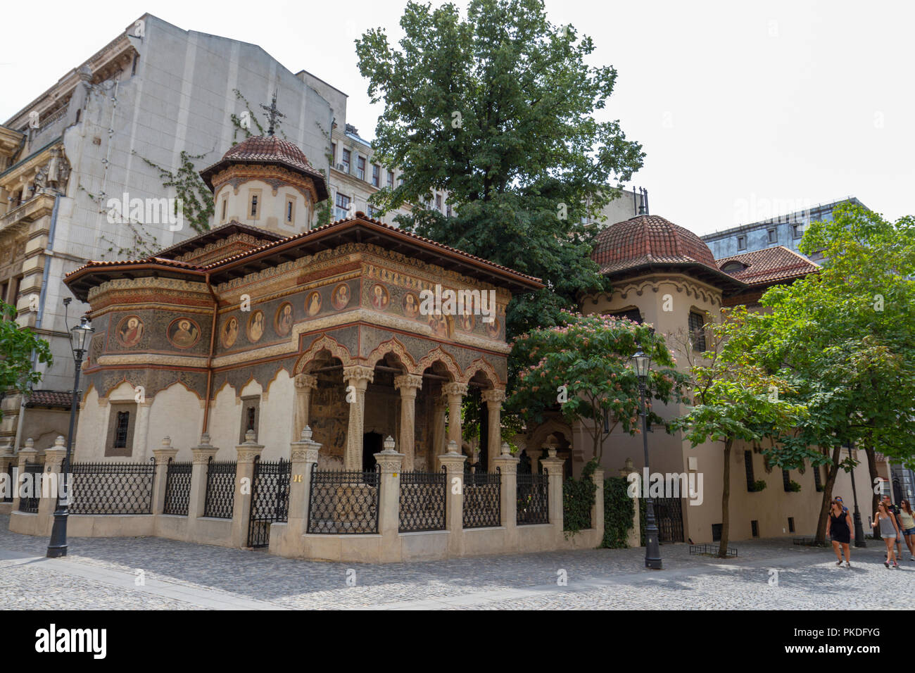 The Stavropoleos Monastery Church in Bucharest, Romania Stock Photo - Alamy
