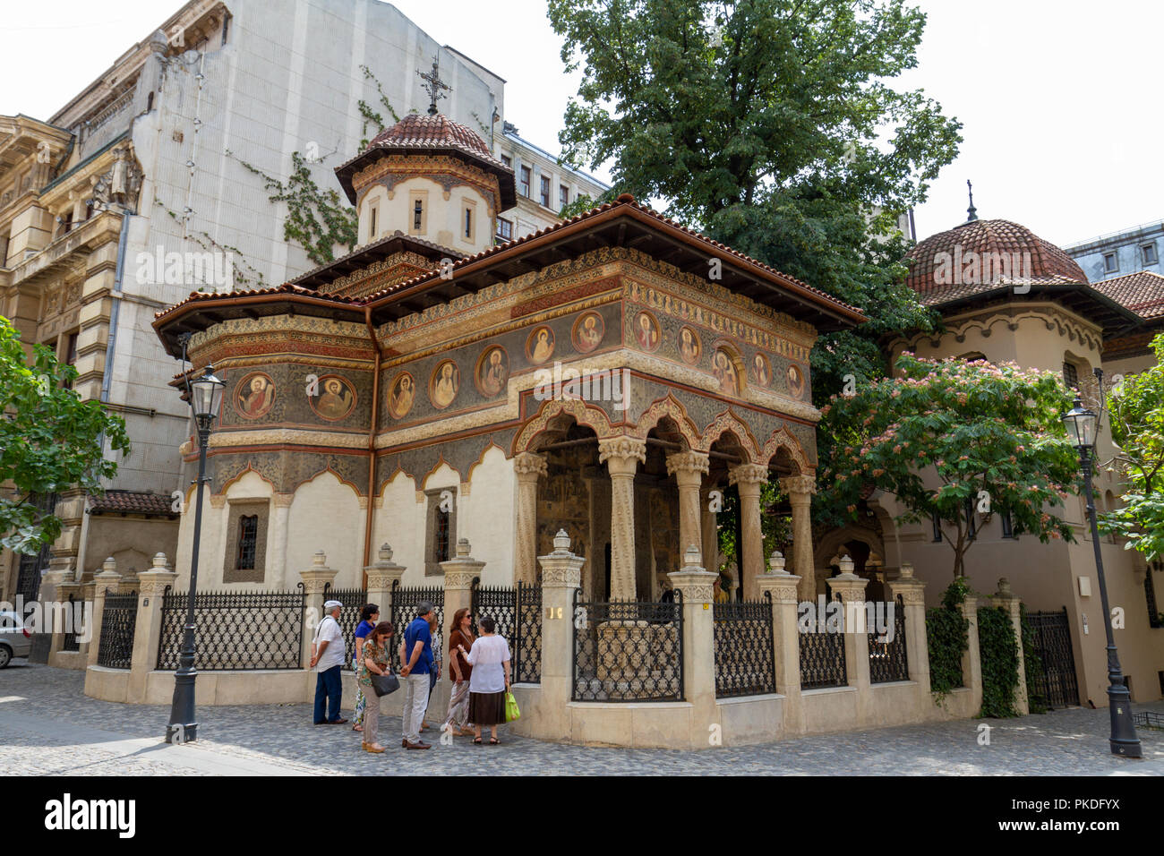 The Stavropoleos Monastery Church in Bucharest, Romania Stock Photo - Alamy