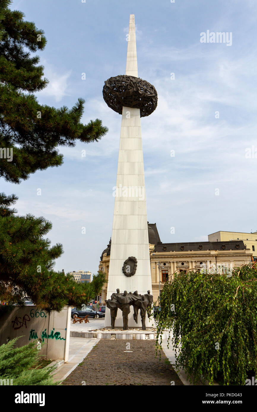 Memorial rebirth monument bucharest romania hi-res stock photography ...