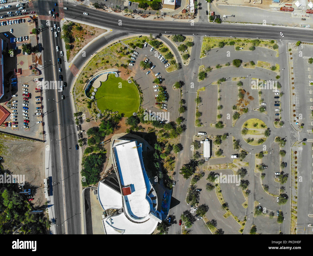 Museo de Arte de Sonora, MUSAS. Estacionamiento de MUSAS. Paisaje ...