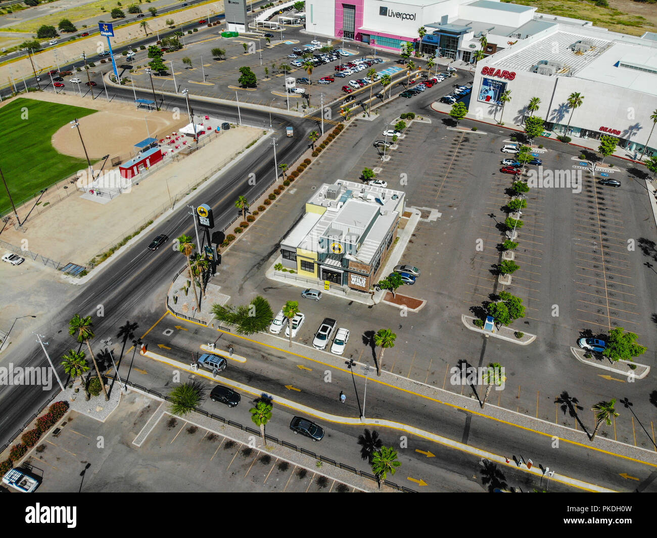 Paisaje urbano, paisaje de la ciudad de Hermosillo, Sonora, Mexico ...
