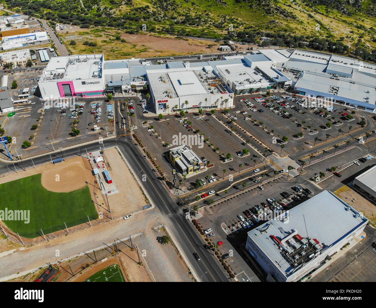 Paisaje urbano, paisaje de la ciudad de Hermosillo, Sonora, Mexico ...