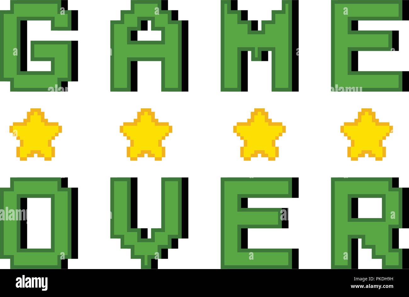 Game over concept image. Vector illustration design Stock Vector Image ...